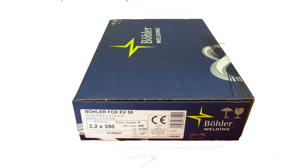 Bohler EV50 Electrodes | Gasweld