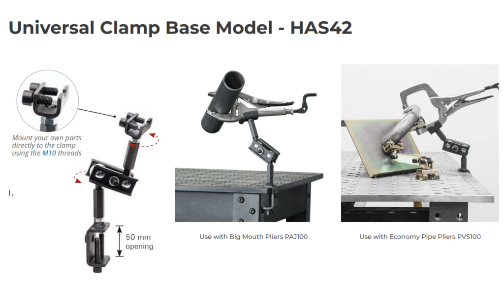 StrongHand Third Hand Modular Clamp HAS42 | Gasweld