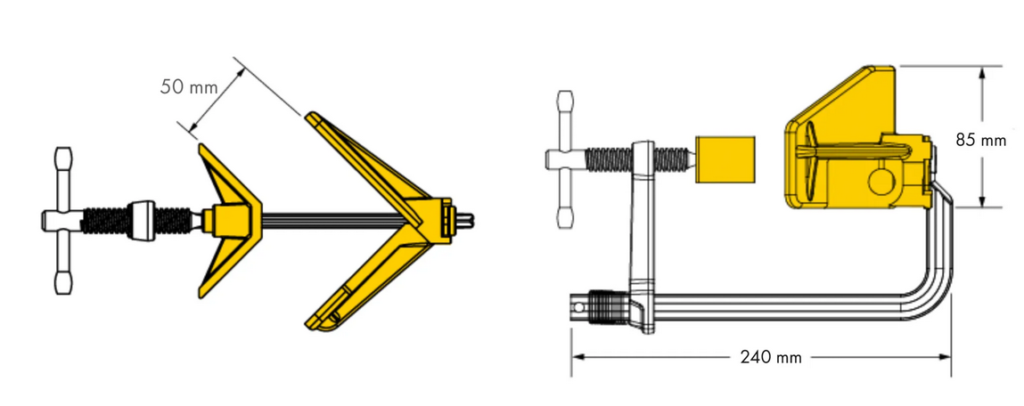 StrongHand Portable 3-Axis Clamp Kit UDL365K | Gasweld